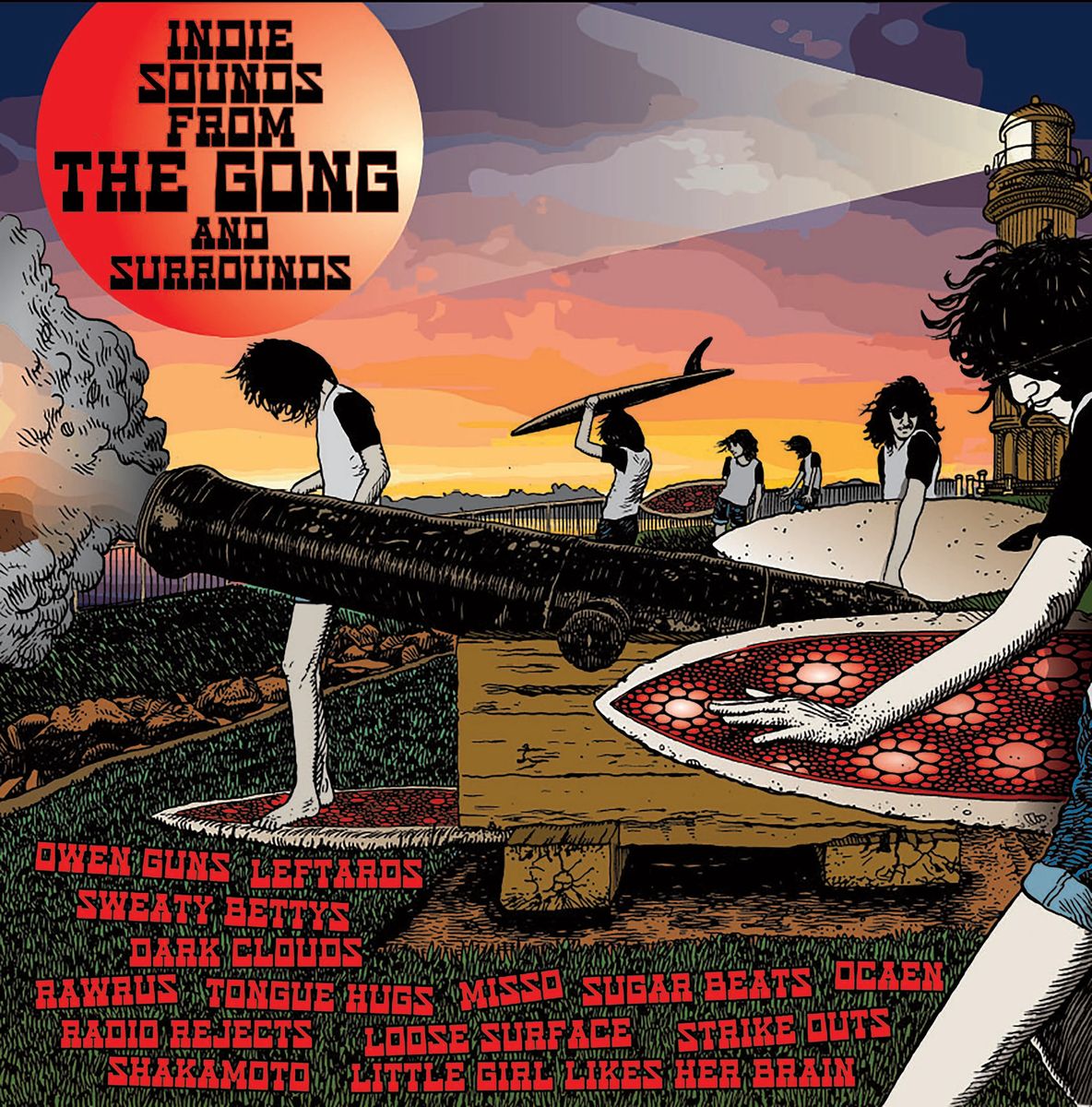 INDIE SOUNDS FROM THE GONG & SURROUNDS compilation. Splatter vinyl.